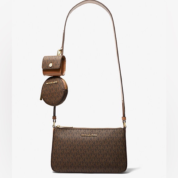 MICHAEL Michael Kors | Bags | Michael Kors Jet Set Travel Small Logo Shoulder Bag With Pouches ...